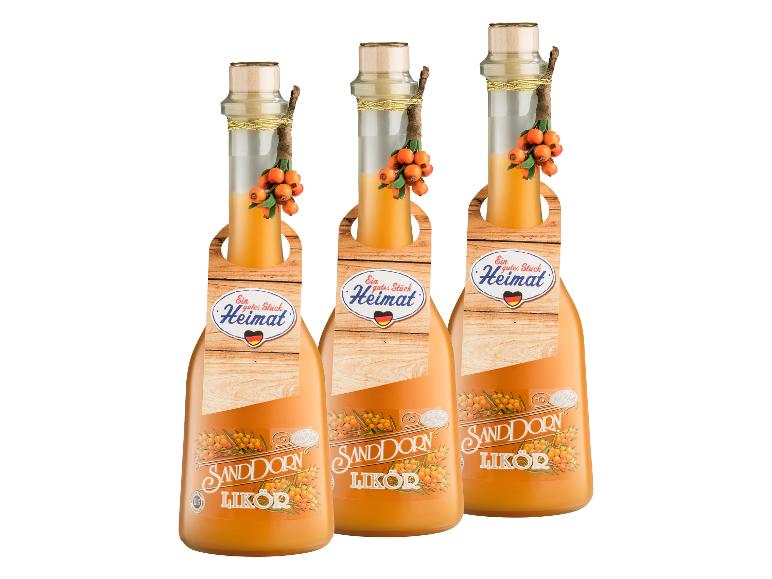 3 x 0,5-l-Flasche Spirituosenpaket Heiko Blume Sanddornlikör 15% Vol | Lidl