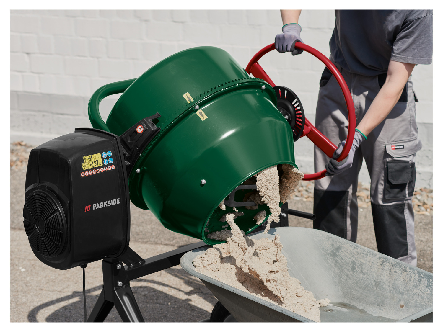 PARKSIDE® Betonmischer »PCM 125 A1«, 550 W, 120 l