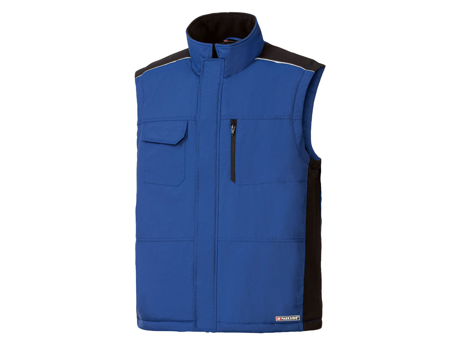 PARKSIDE® Herren Arbeitsweste mit Fleeceeinsatz im Kra…