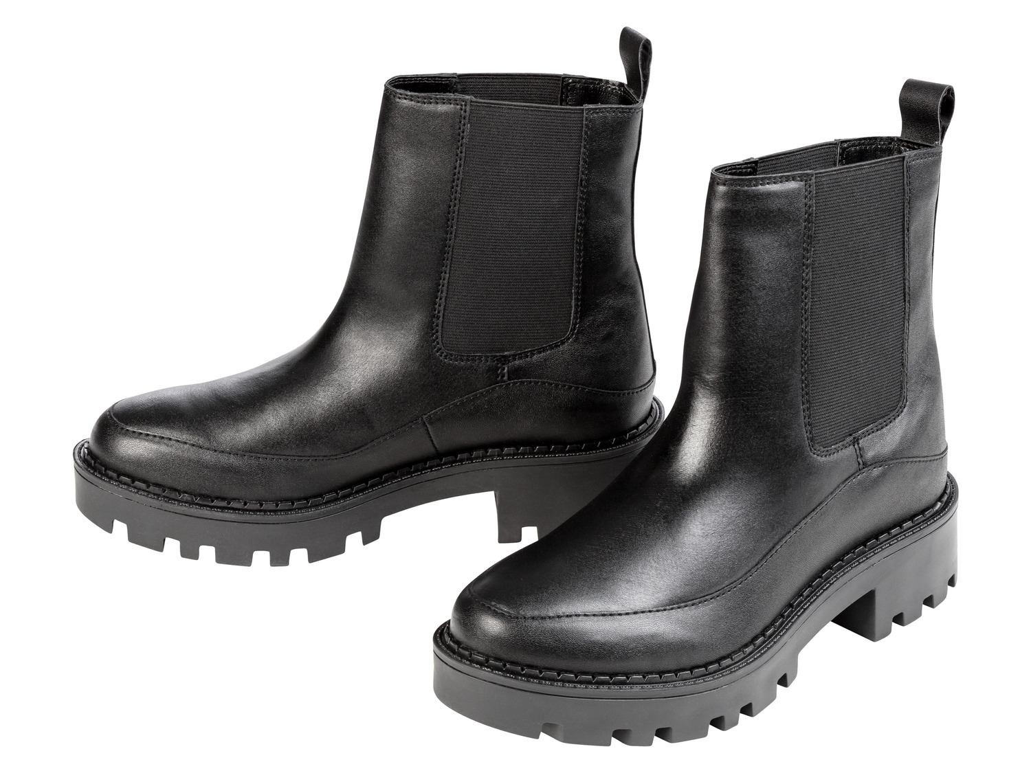 Damen Chelsea-Stiefelette mit seitlichem Elastikeinsatz