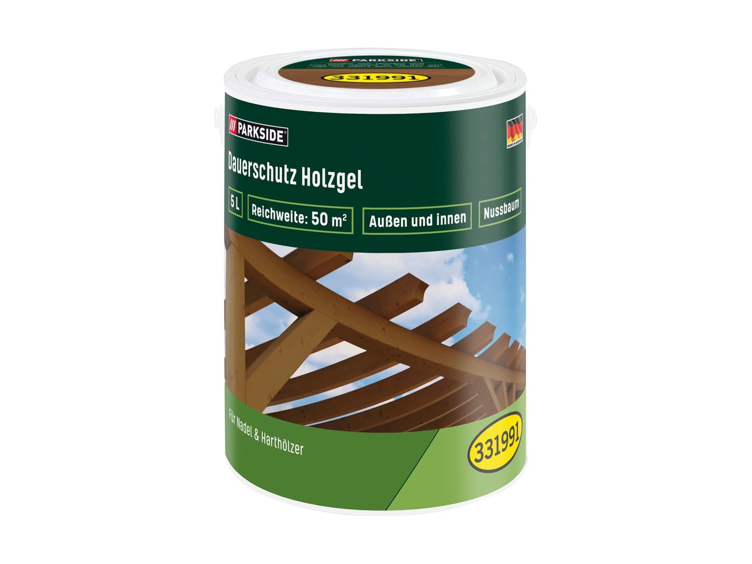 PARKSIDE® Dauerschutz-Holzgel, 5 l Inhalt, tropfgehemmt, hoher UV- und Holzwetterschutz - Lidl.de