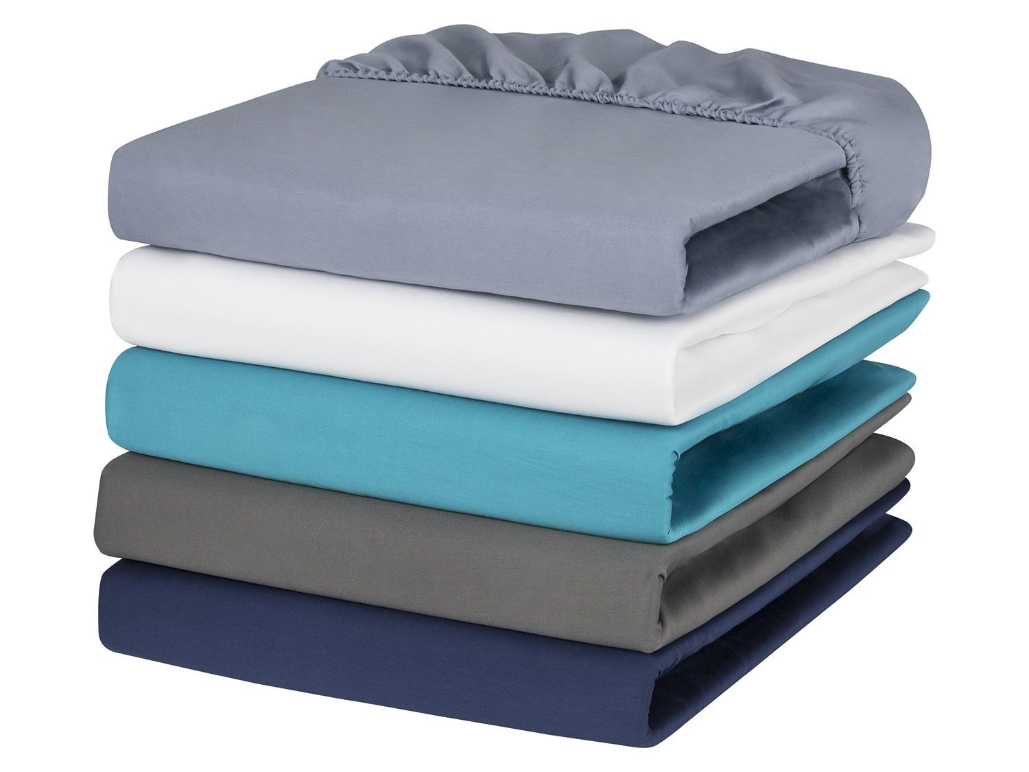 MERADISO® Baumwoll-Satin-Spannbettlaken, 140-160 x 200 x 25 cm - Lidl.de