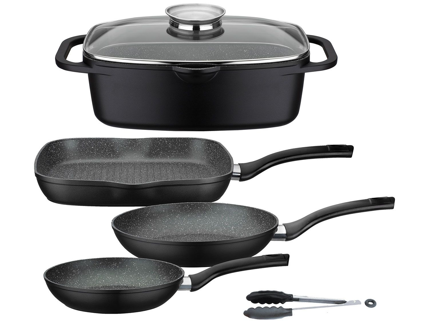 GSW Kochtopf-Set "Proifi, 7-teilig Gourmet Granit - Lidl.de