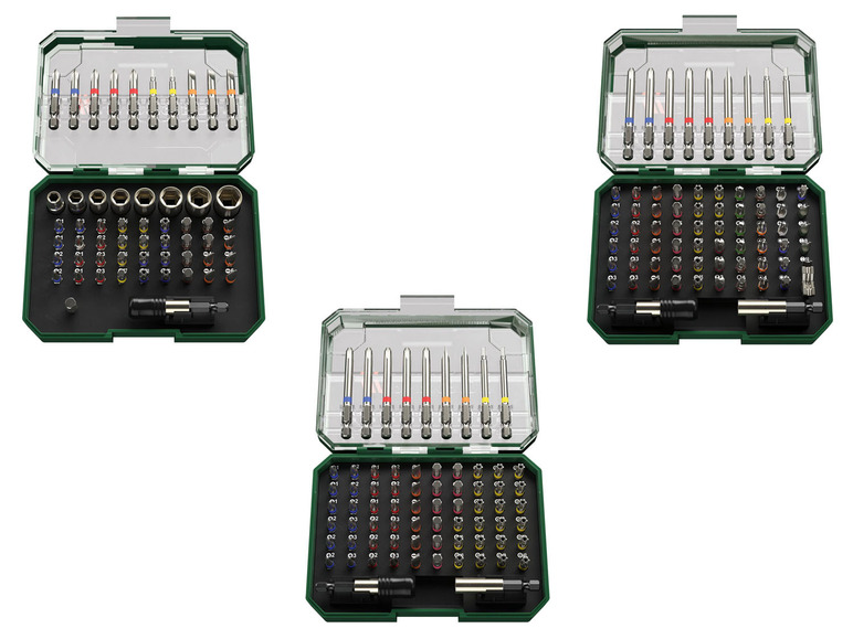 PARKSIDE bit set 71 pcs. / 56 pcs. »PBS3 A2«, with storage box Variants ...