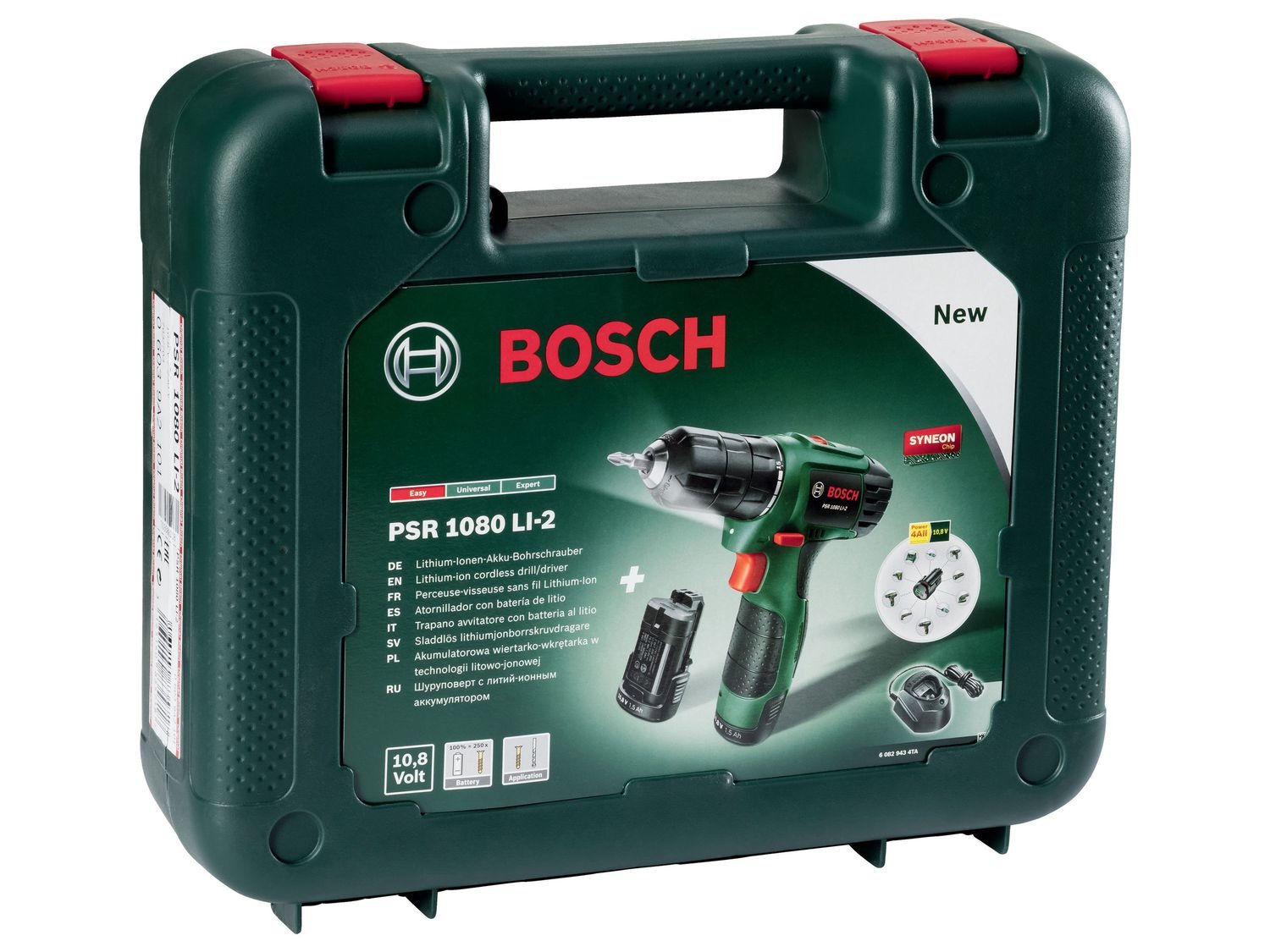 BOSCH Akku-Bohrschrauber »10,8V PSR 1080«, 10,8 Volt Lithium-Ionen-Akku, mit LED-Lampe - Lidl.de