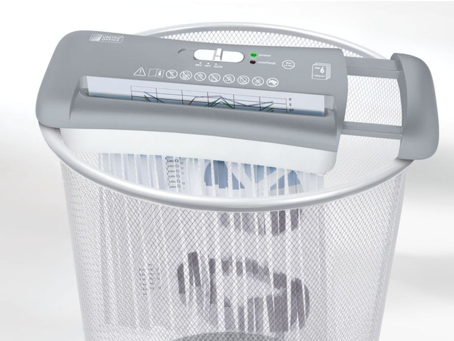 UNITED OFFICE® Aktenvernichter-Papierkorbaufsatz »UAV 190 B2« - Lidl.de