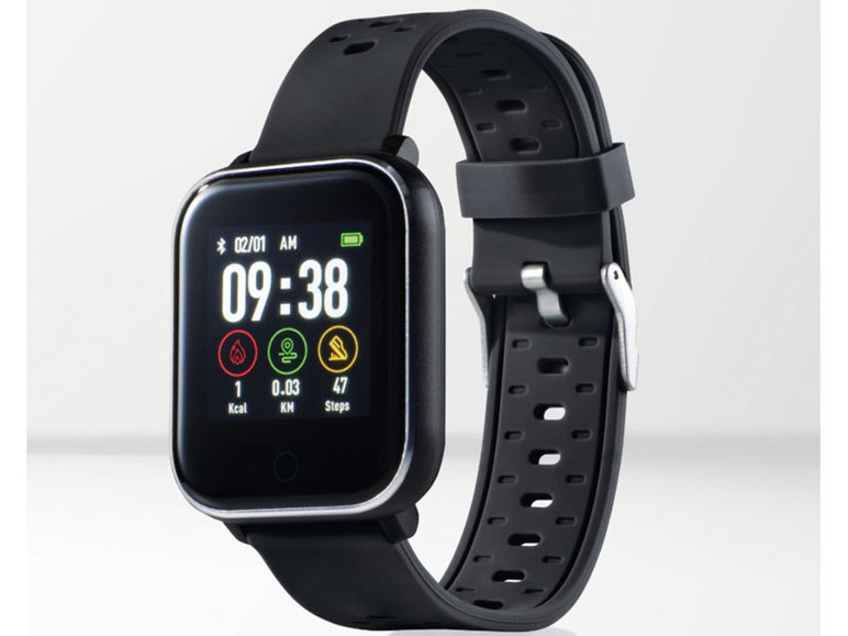 SILVERCREST® Smartwatch Fitness, mit Multi-Sport-Modi, optischer Sensor ...