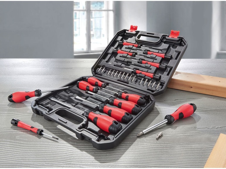 POWERFIX® Schraubendreher-Set, 32-teilig, aus Chrom-Vanadium- und S2 ...