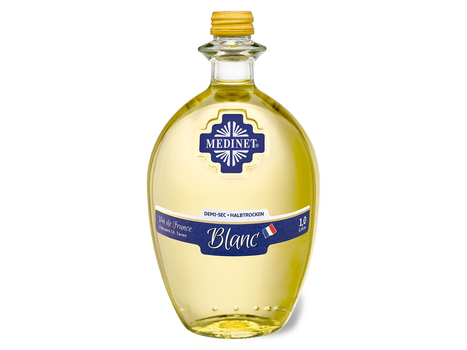 Medinet blanc halbtrocken, Literflasche, Weißwein - Lidl.de