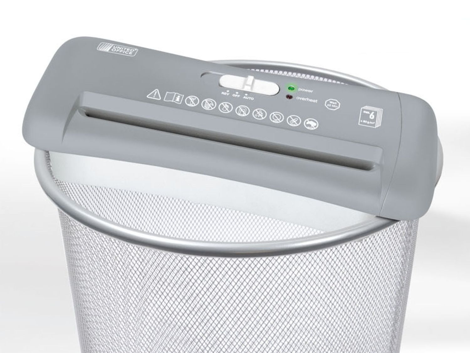 UNITED OFFICE® Aktenvernichter-Papierkorbaufsatz »UAV 190 B2« - Lidl.de